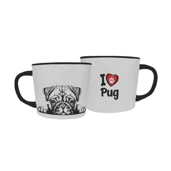 Zazpi Ceramics Cod 7771 Caneca Decor Acqua Cabo Acqua 366ml 13 X