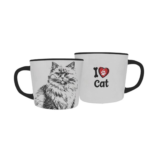Zazpi Ceramics Cod 7767 Caneca Decor Acqua Cabo Acqua 366ml 13 X